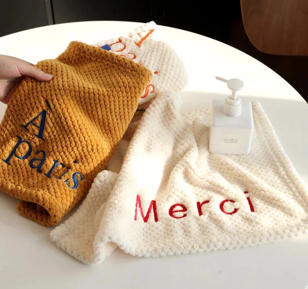 Parisienne Hand Towels / French Soft & Textured Towels for Kitchen and ...