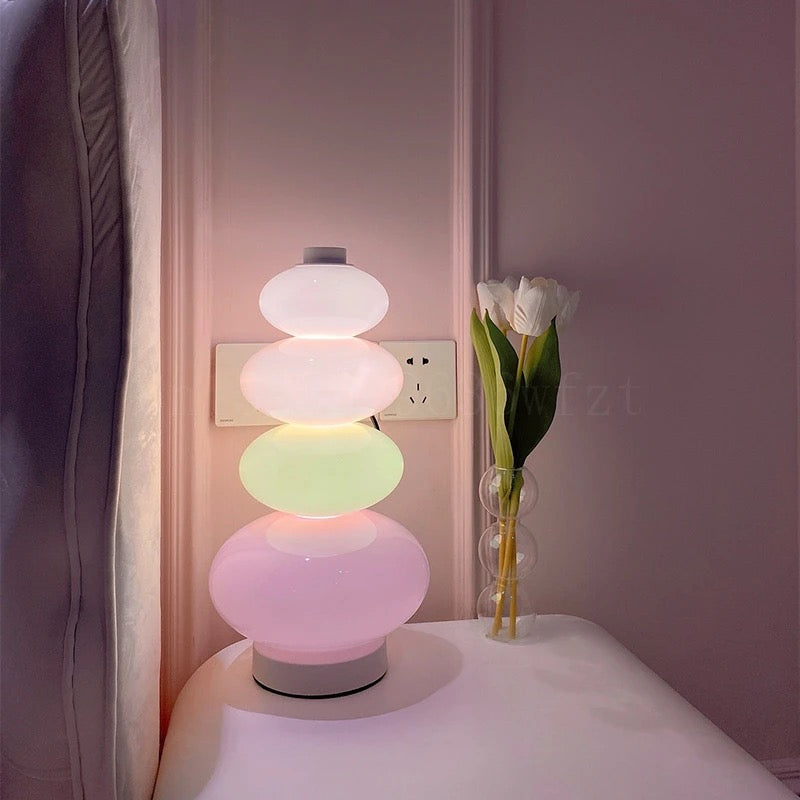 Candy Bubble Table & Floor Lamp / Pastel Bead Glass Lighting – Peppery Home