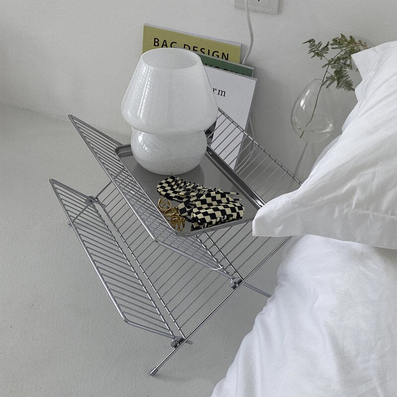 Stainless Steel Folding Shelf Organizer/ Shelf - Dish - Magazine Rack ...